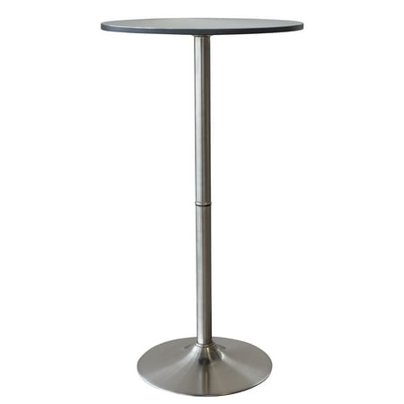 AmeriHome Round Stainless Steel Bar Table 44 inch High x 23.5 Diameter ...
