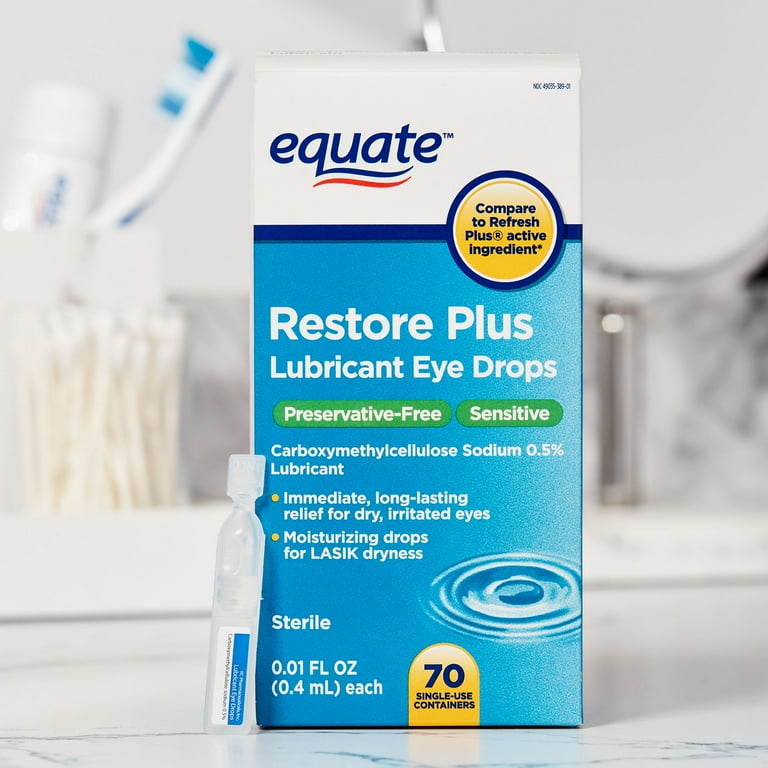Equate Restore Plus Lubricant Eye Drops