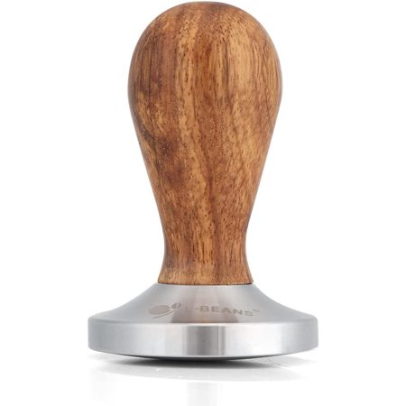 Coffee Tamper,58mm Wood Heavy Duty Stainless Steel Espresso Coffee ...