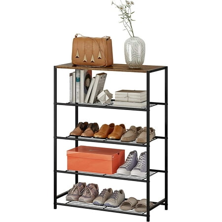 Shoe Rack Organizer,5 Tier Shoe Rack,Small Metal Shoe Rack,Free ...