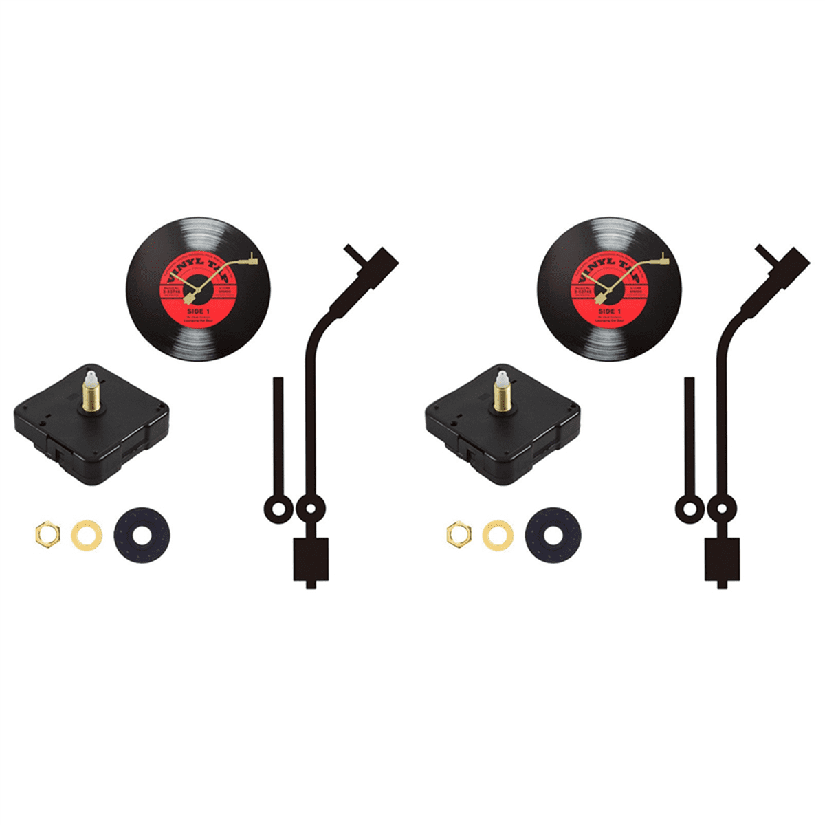 Click here for Unbranded 2x Diy Retro Mute Movement Record Wall C... prices
