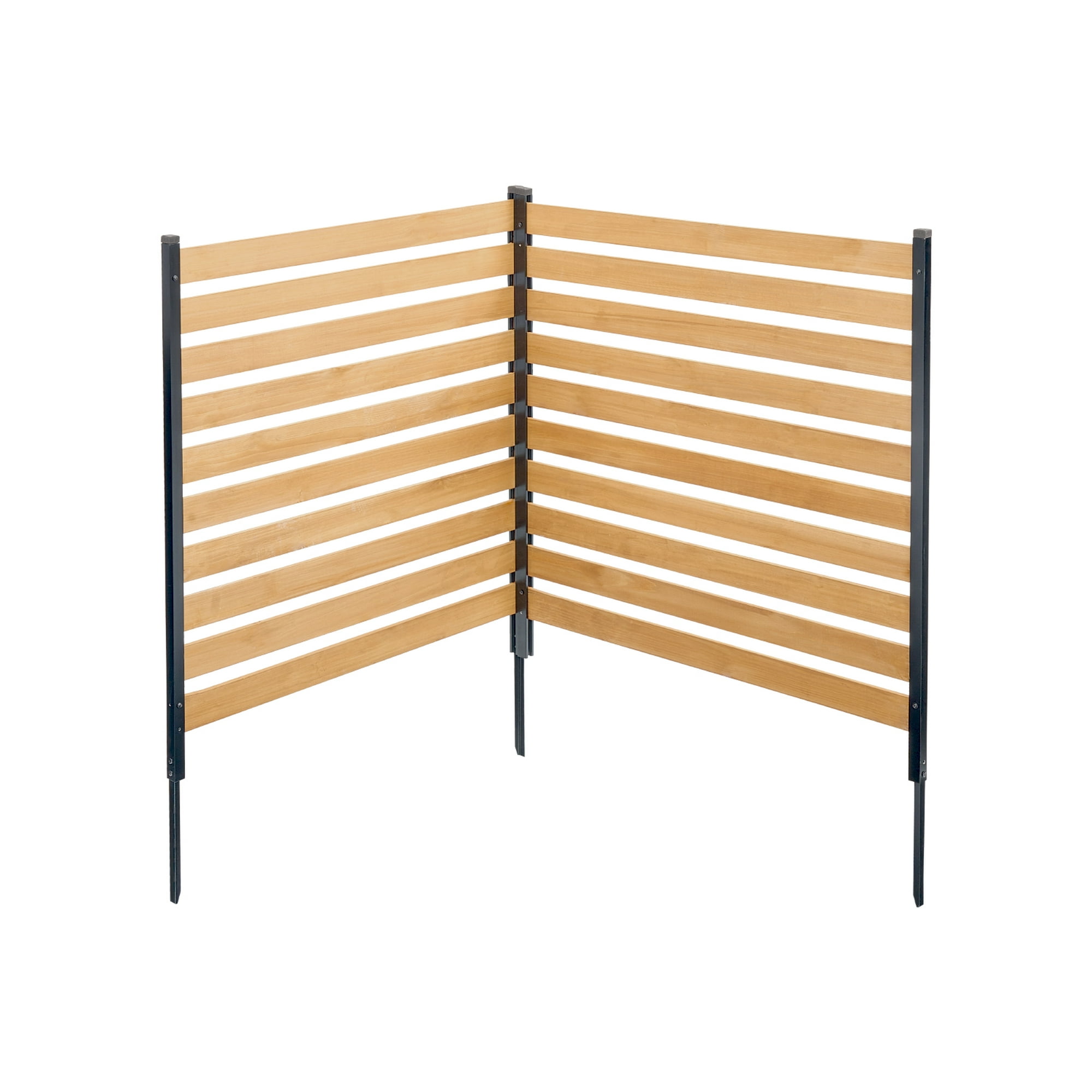 Click here for Vevor Wood Privacy Fence 2 Panels Slatted Air Cond... prices