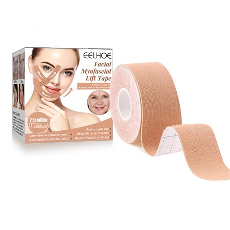Smilepp 5m Facial Lift Tape Skin Tightening Forehead Jaw Face Anti ...