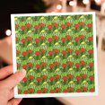 3drose, Cute Green and Red Cactus Pattern, 6 Greeting Cards with ...