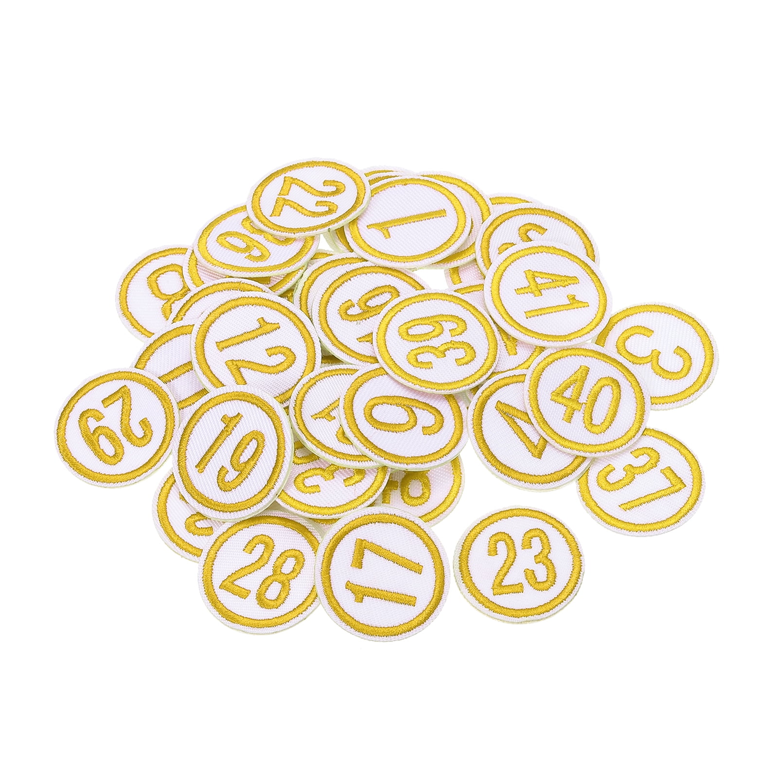 Number Digital Patch Number Embroidery Yellow Number Cloth Paste Number ...