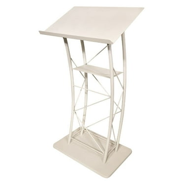 Clear Acrylic Lectern with Adjustable 20.5-inch Round Reading Surface ...