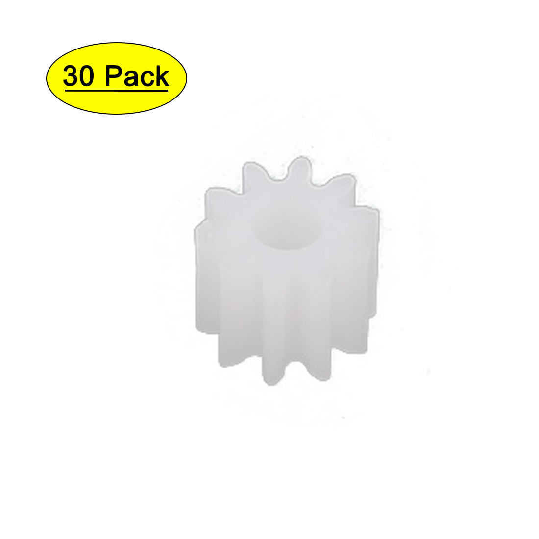 30PCS 10 Teeth 2.5mm Hole Diameter Plastic Gear Wheel for RC Toy Car ...