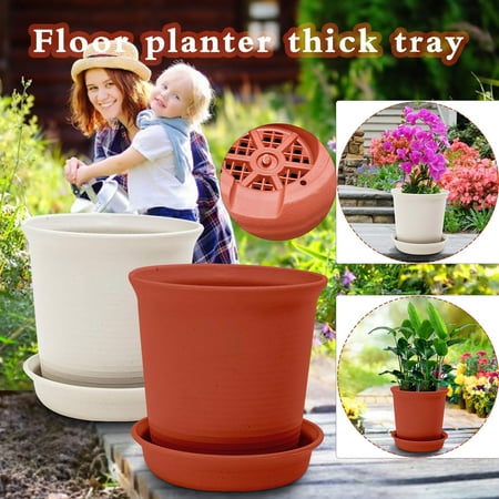 Agiferg Portable Flower Pot, Balcony Garden Flower Pot Wall flower ...