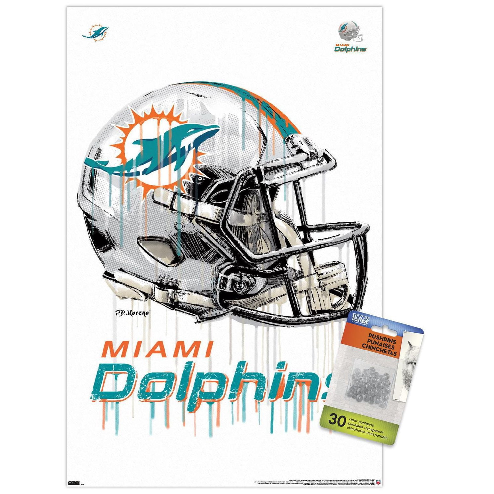 Click here for Trends International Nfl Miami Dolphins - Drip Hel... prices