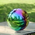 XIBUFE 2026 New Rainbow Gazing Globe Mirror Ball: Polished Stainless ...