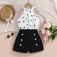 TAIAOJING Toddler Girls Summer Sleeveless Floral Prints Tops And Shorts 2PCS Outfits Clothes Set ...