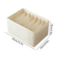 Clothes Storage Bins Beige Fabric Divided Compartment Box, Blue Jeans ...