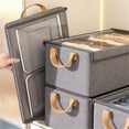 Foldable Fabric Storage Box with Lid for Clothes and Toy Space Saving ...