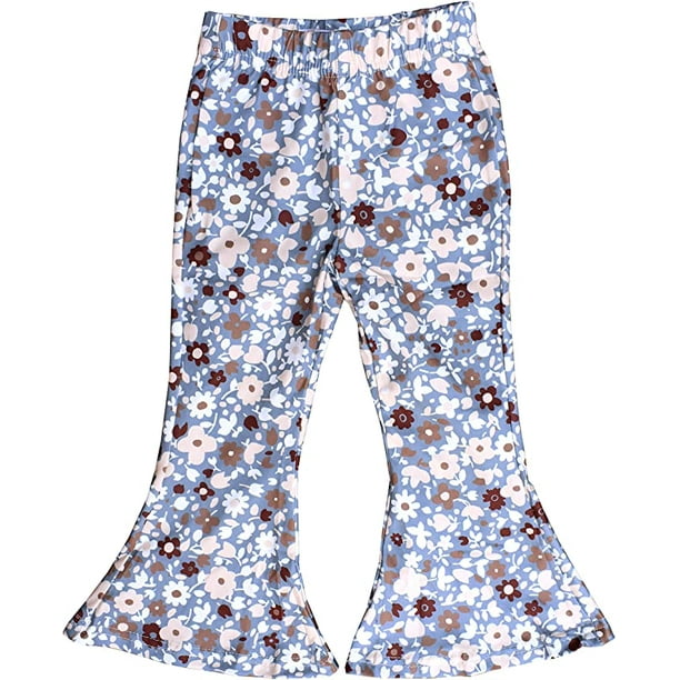 Daisy Del Sol Little Girls Boho Bell Bottom Stretch Legging Flared Soft ...