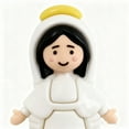 20Pc White Mini Maria/ Little Virgin Mary Figurines Miniature Virgin ...