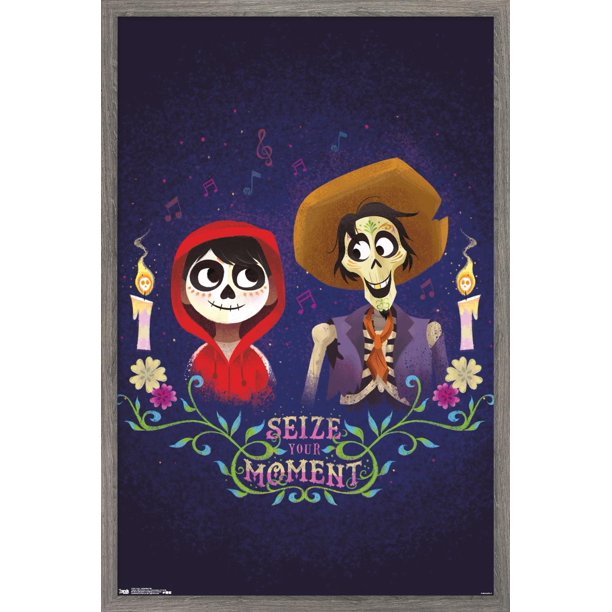 Disney Pixar Coco - Remember Me Wall Poster, 14.725" x 22.375", Framed ...