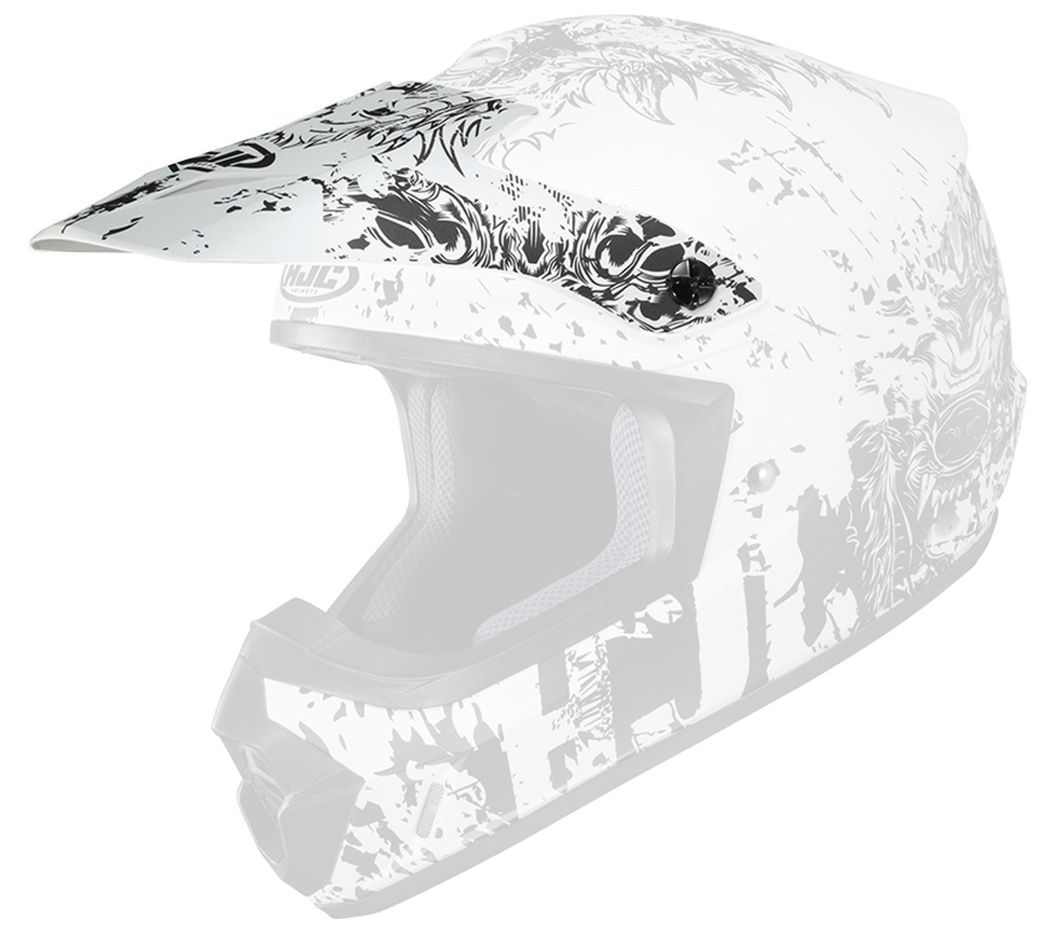 HJC CS-MX Creeper Helmet Replacement Visor/Peak White - Walmart.com