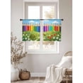 Cartoon Cute Sheer Curtains for Living Room Bedroom Country Colorful ...