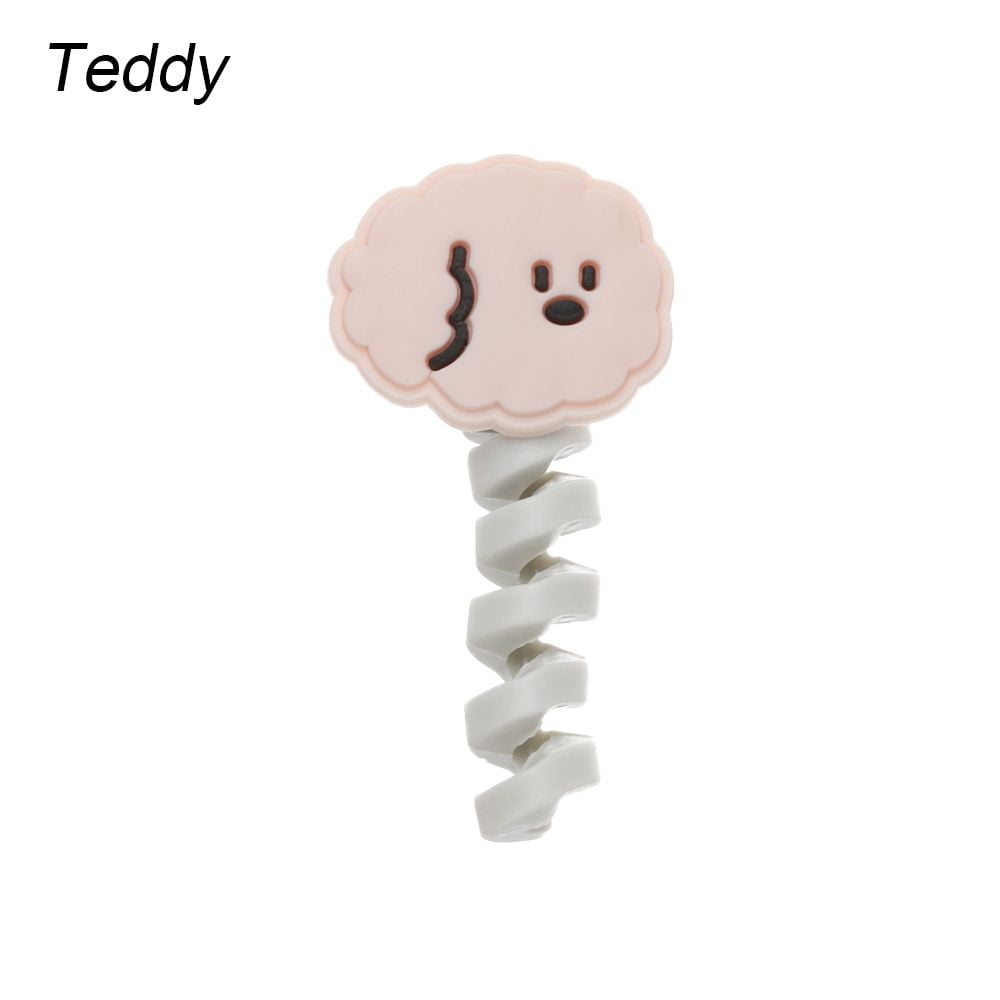 Soft USB Winder Cover Cartoon Data Line Protector Charging Cable Cover ...