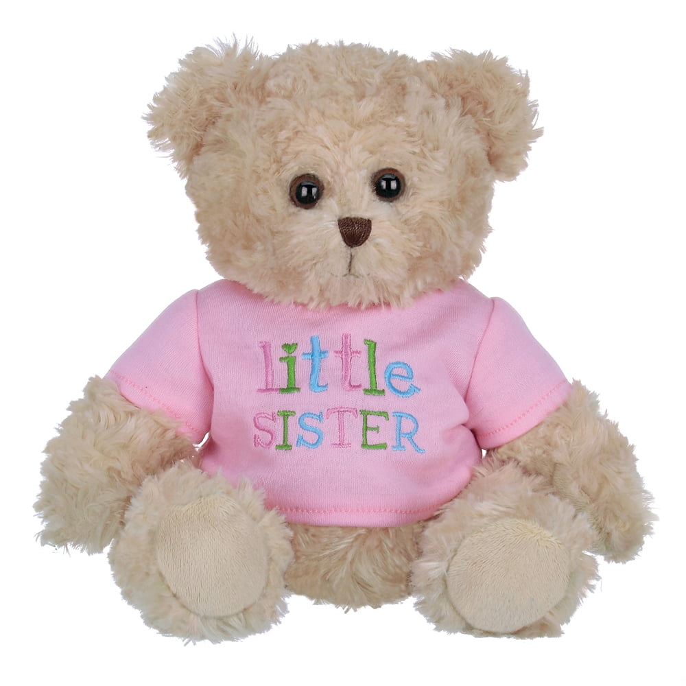 Bearington Ima Lil' Sister Plush Stuffed Animal Teddy Bear in Pink T ...