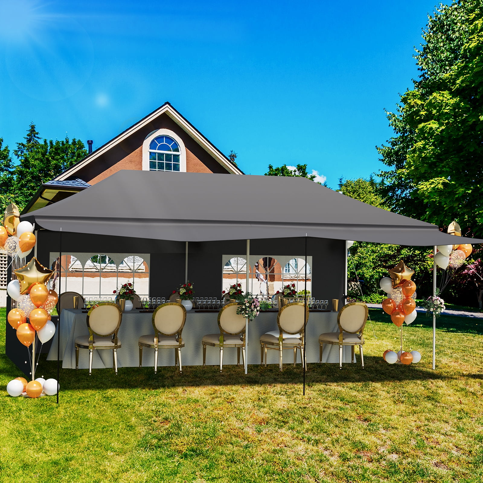Click here for Tropow Folding Gazebo Canopy Tent - Heavy Duty 10x... prices