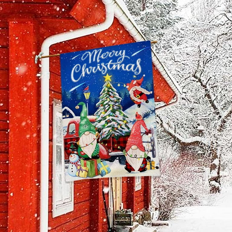 Outside Christmas Flags