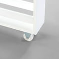 Modern White Rolling Spice and Can Storage Racks with 4 Shelves - Space ...