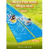 Joyfy 30ft x 6ft Water Slide, Heavy Duty Lawn Water Slide with Built-in ...