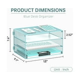 INTIGE 3-Tier Paper Tray Storage Rack, Metal Mesh Storage Box, Desktop ...