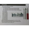 Hobby Precision Knife Set with Case Easy-Grip Handles 16 Pieces ...
