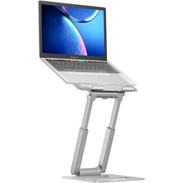 Laptop Table Lift Computer Stand w/Wheel Height Adjustable Floor ...