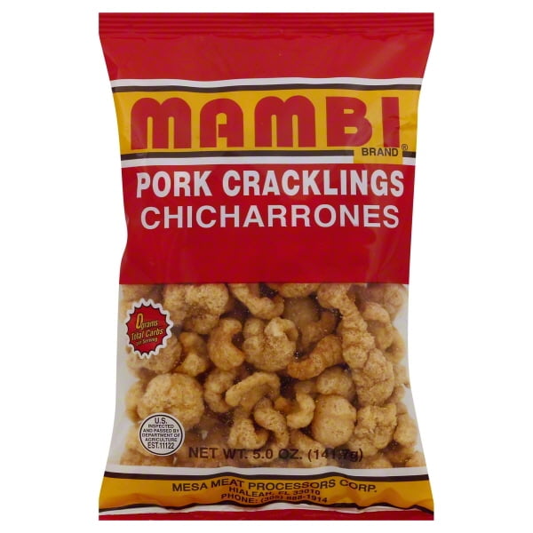 Mambi Pork Cracklings Chicharrones, 5 Oz. - Walmart.com - Walmart.com