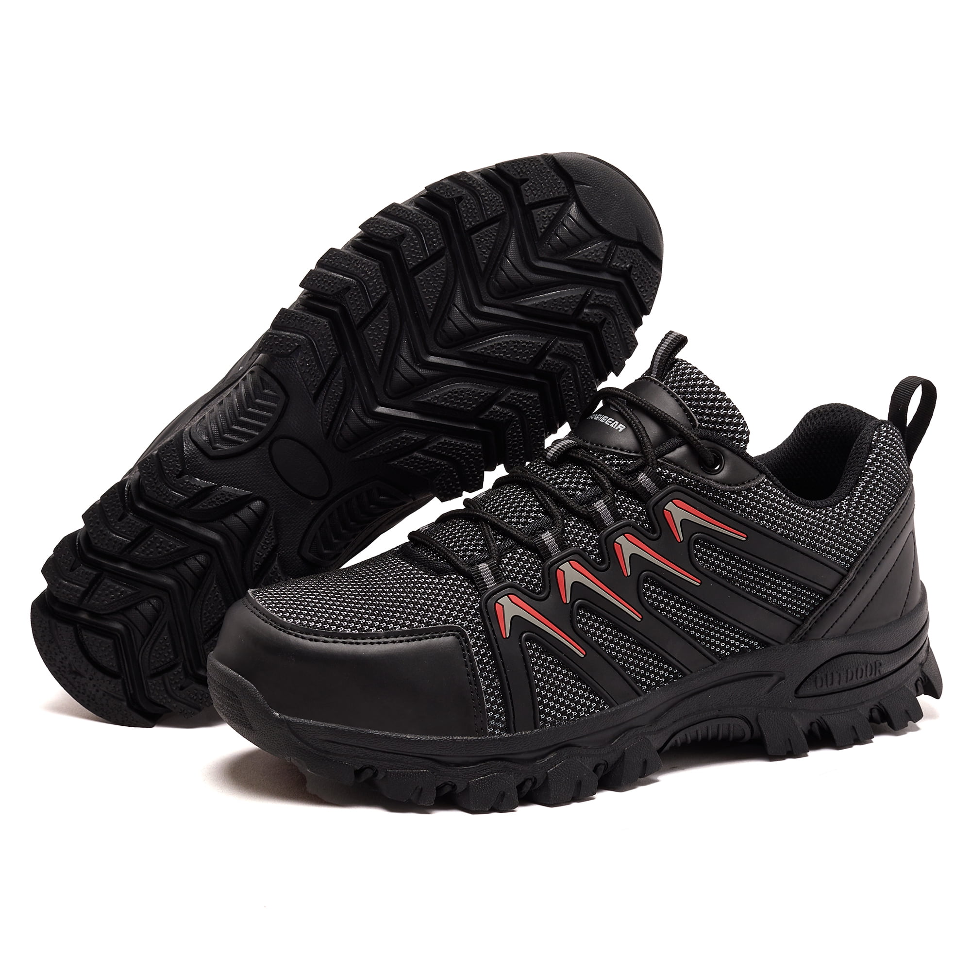 Hobibear Steel Toe Shoes Men Safety Sneakers Non Slip Comfortable Work ...