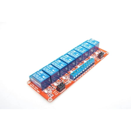 SRD-12VDC-SL-C 8 Channel DC 12V High Low Level Power Relay Module Board ...
