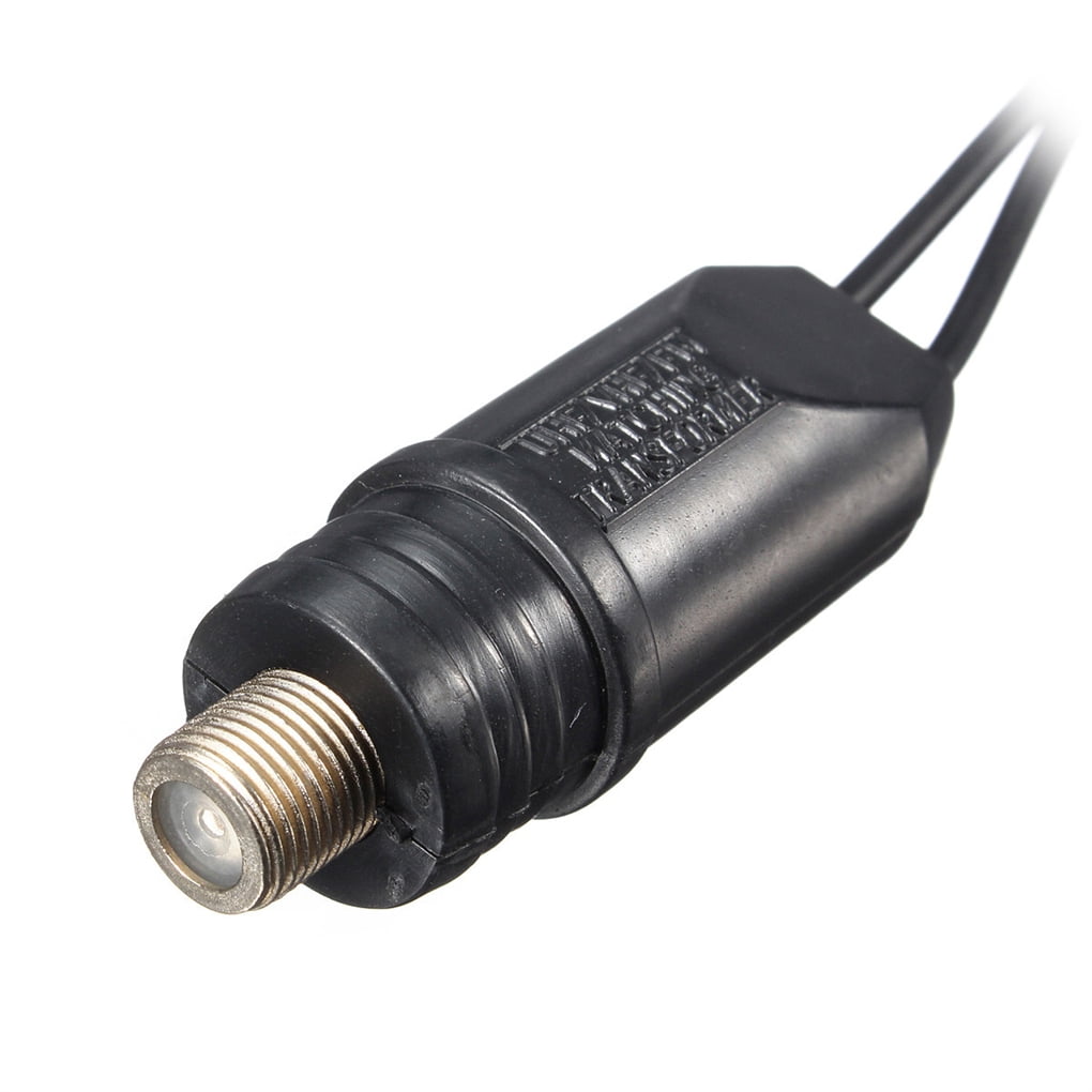 75/300 Ohm Balun UHF/VHF Matching Transformer Adapter - Indoor Antenna ...