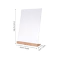 3pcs Acrylic Sign Holder With Wood Base - L Shape Display For Wedding ...