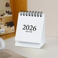 PpgejGEK Mini Desk Calendar for 2026, Compact English Desktop Ornament ...