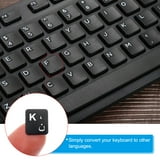 Uxcell English & Arabic Keyboard Stickers Universal Keyboard Cover ...