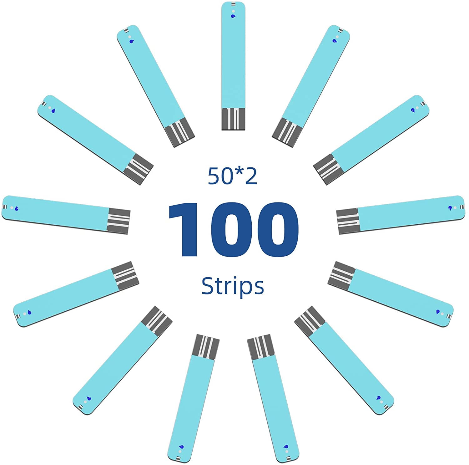 Buy Metene TD-4116 Blood Glucose Test Strips, Test Strips for Diabetes ...