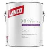 Lanco Color Collection Semi-Gloss Interior Wall & Trim Paint, White, 1 ...