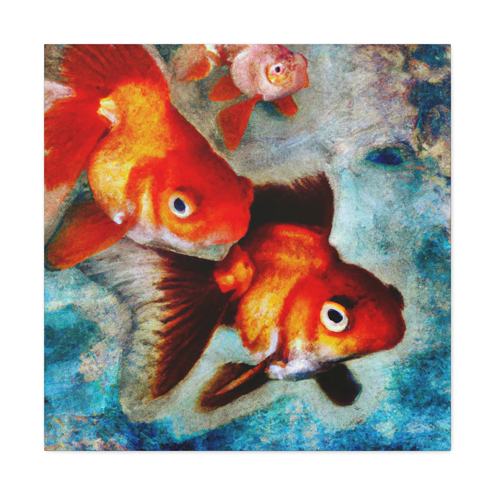 Goldfish in Moonlight - Canvas - Walmart.com