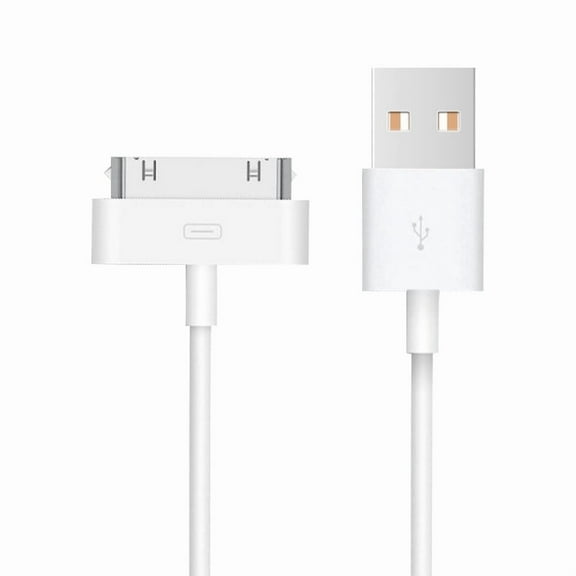 2-Pack 30-Pin Charger Cable Compatible for Old iPhone 4 4S 3GS, iPad ...