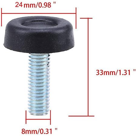 Furniture Leveling Legs, Adjustable Protectors With Threaded, Screw-on ...