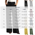 CHUMUD Womens Wide-Leg Dress Pants High-Waisted Single-Button Closure ...