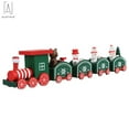 Gustave Christmas Wooden Train Decor Set Christmas Train Toy for ...