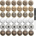 Walmart 36 Pcs Metal Jeans Buttons, No-Sew, Removable Copper ...