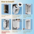 1-Pack 1-Gang Recessed Outlet Box for Wall Mount TV, Fits 1/2-Inch ...