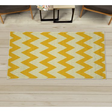 Silhouette Chevron Beige 8X10 - Walmart.com