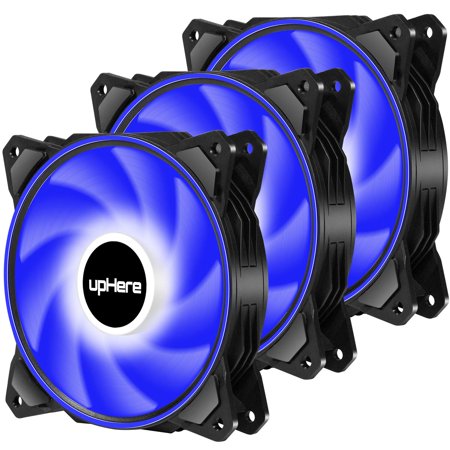 upHere 120mm LED Case Fan,Silent Computer Case Fan with Dual Light Loop ...