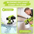 Sprayer, 1250W HVLP with 5 Nozzles & 3 Patterns, Adjustable Control ...